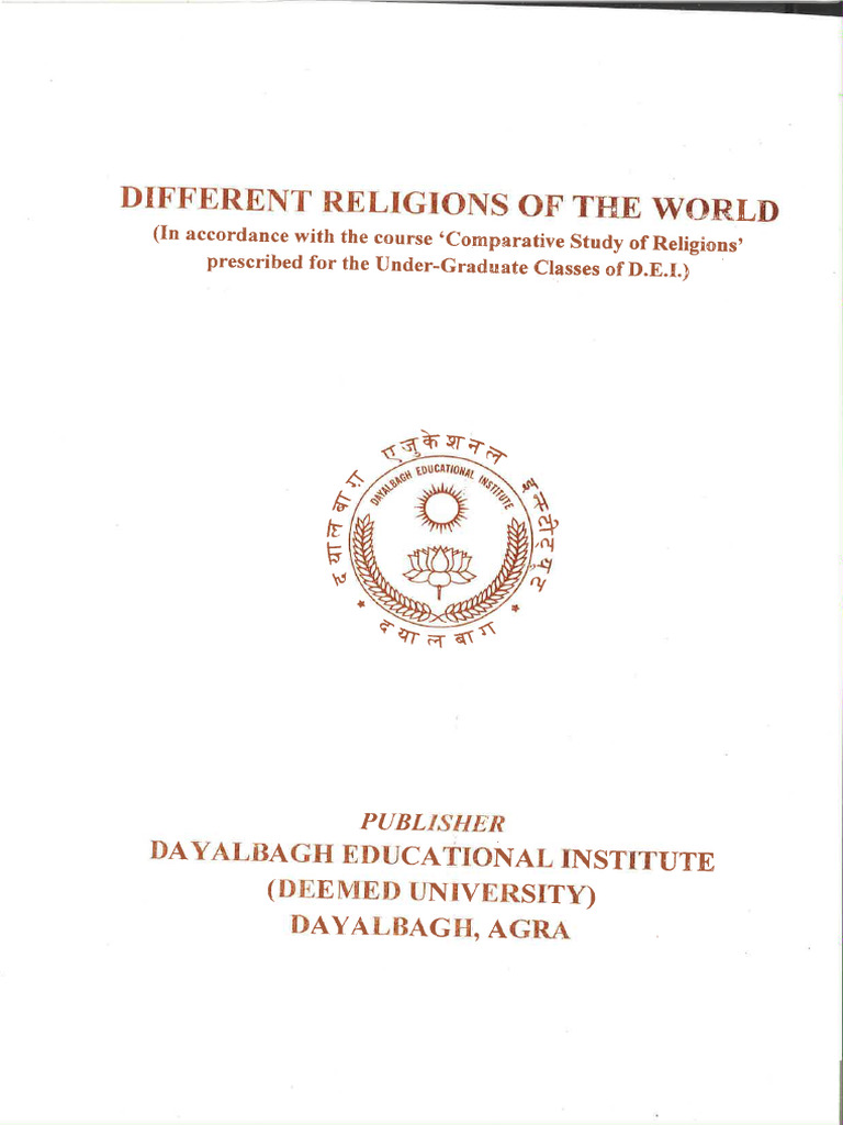 Different Religions of The World (CRC-English) | PDF