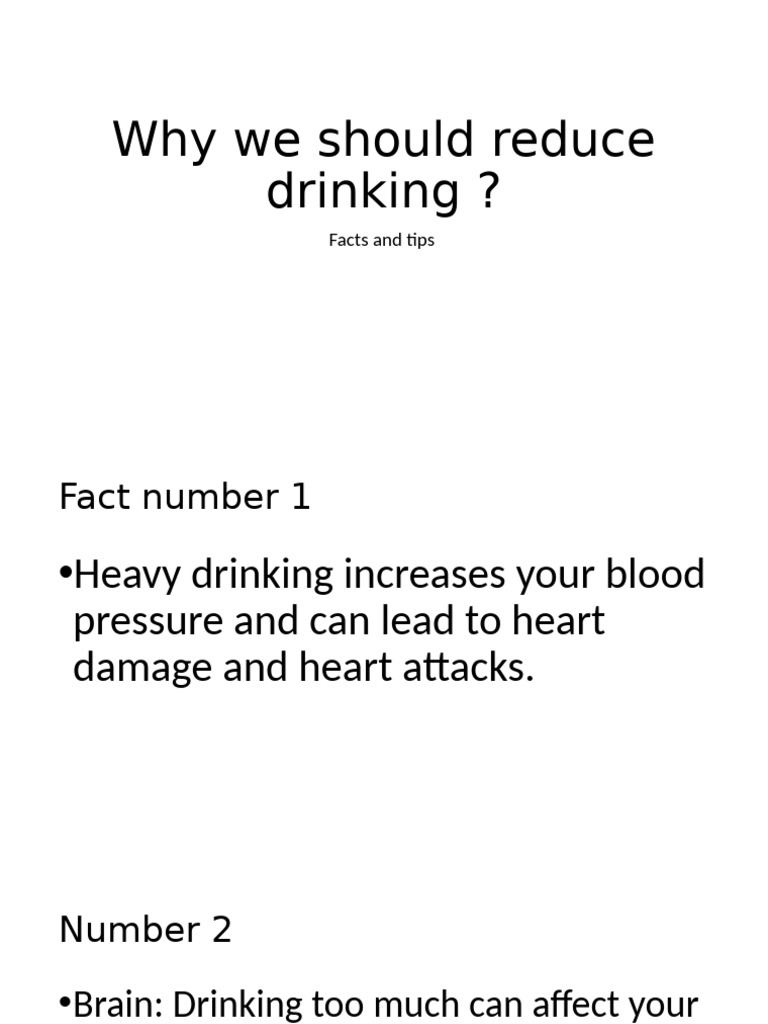 Why We Should Reduce Drinking | PDF
