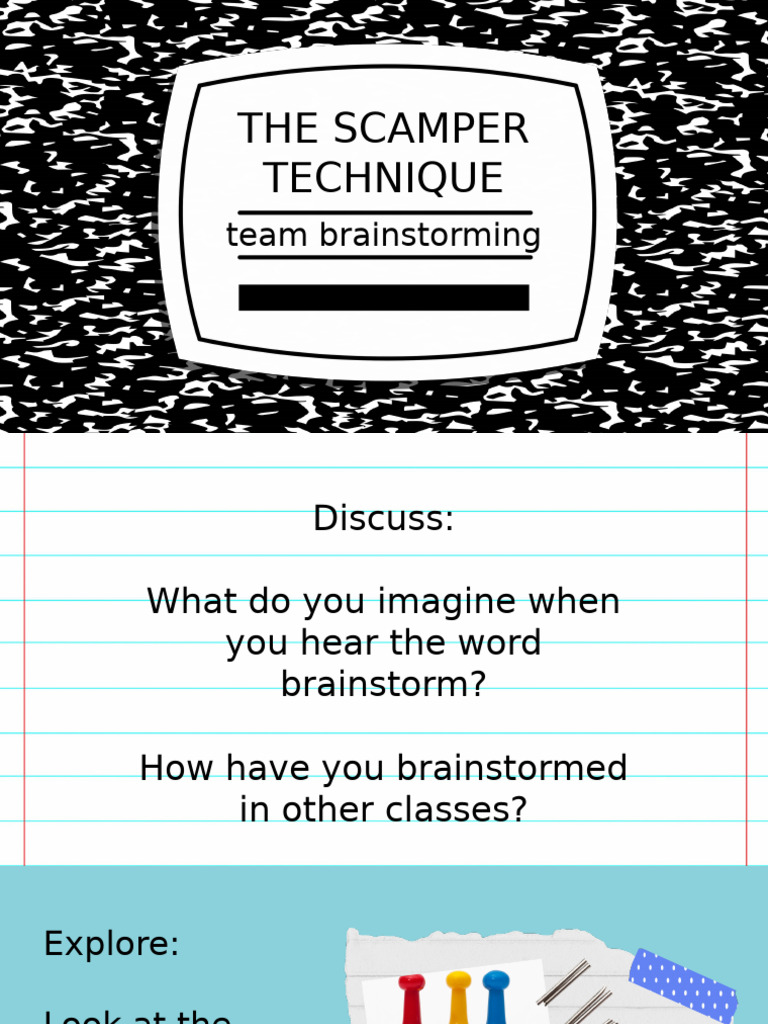 The Scamper Technique | PDF