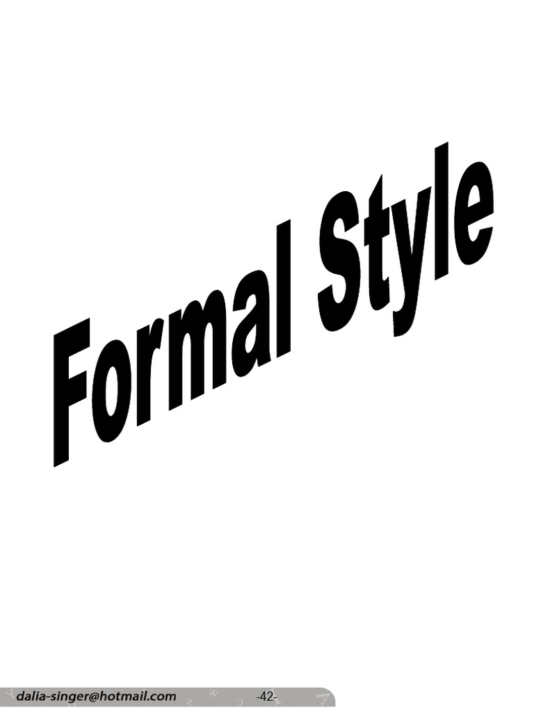Formal Style Dalia Singer | PDF | English Language | Tourism
