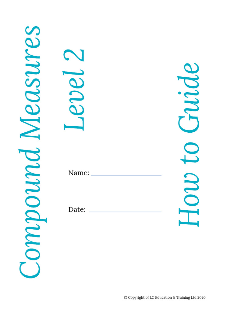 How To Guide Compound Measure L2 Version 2 | PDF | Interest | Density