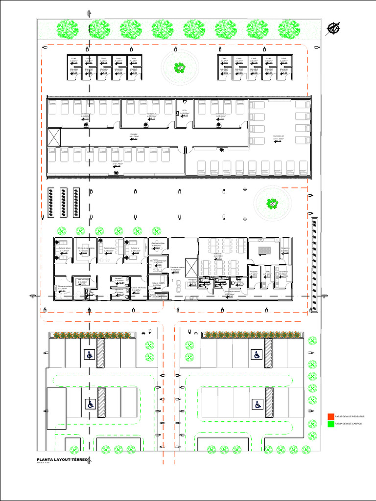 Planta Layout - Térreo - Esc - 1.100 | PDF