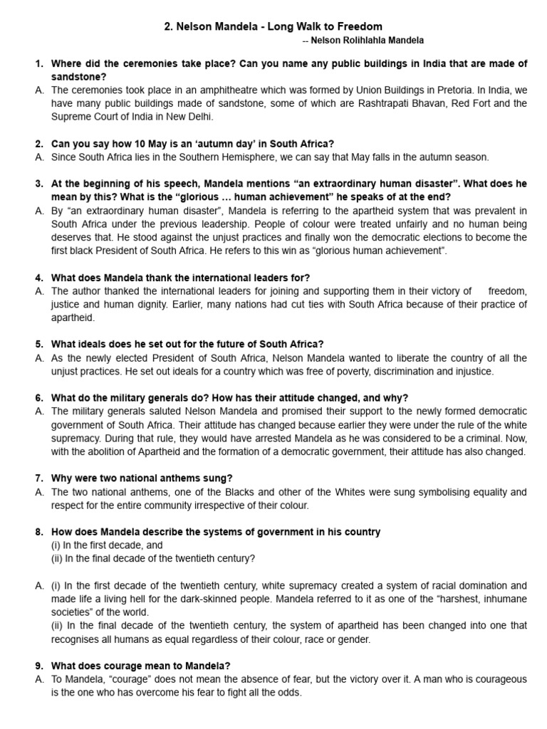Nelson Mandela - Long Walk To Freedom | PDF | Nelson Mandela | Apartheid