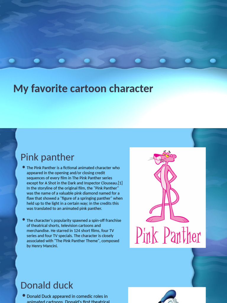 My Favorite Cartoon Character | PDF