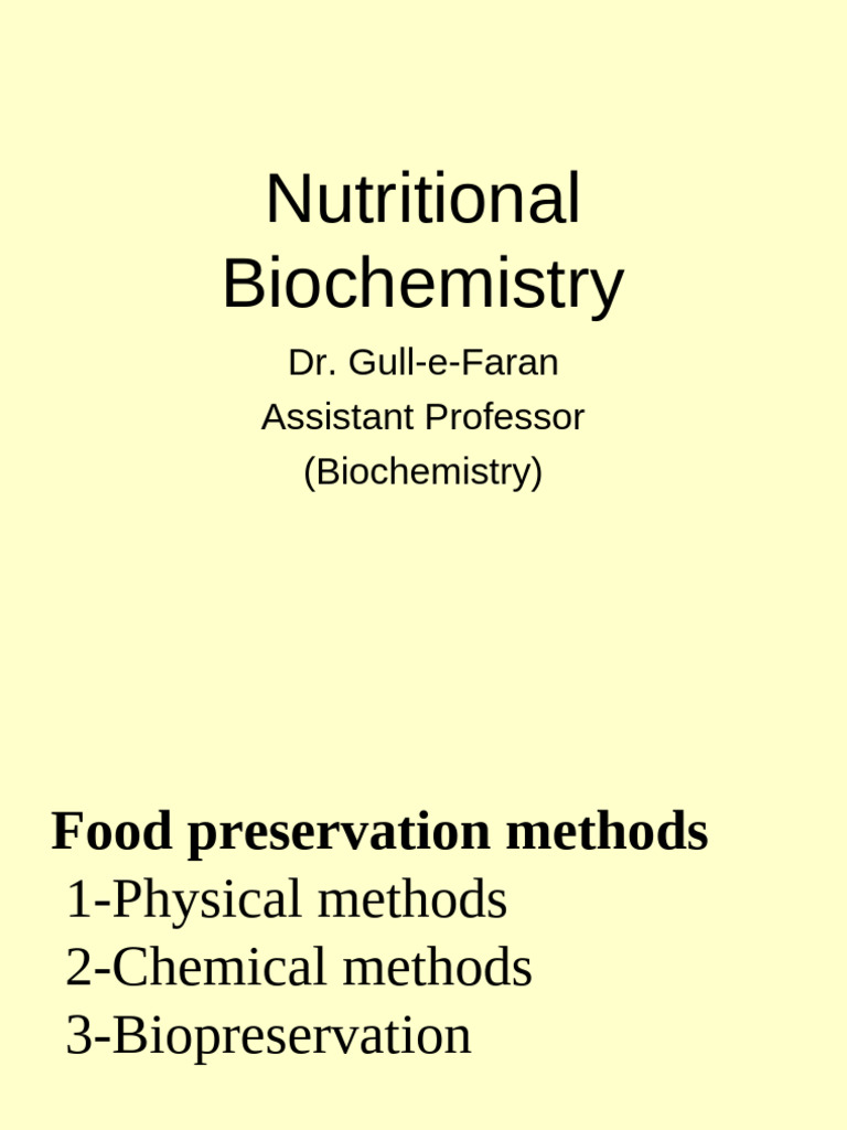 11 - Food Preservation Methods | PDF | Food Preservation | Foods