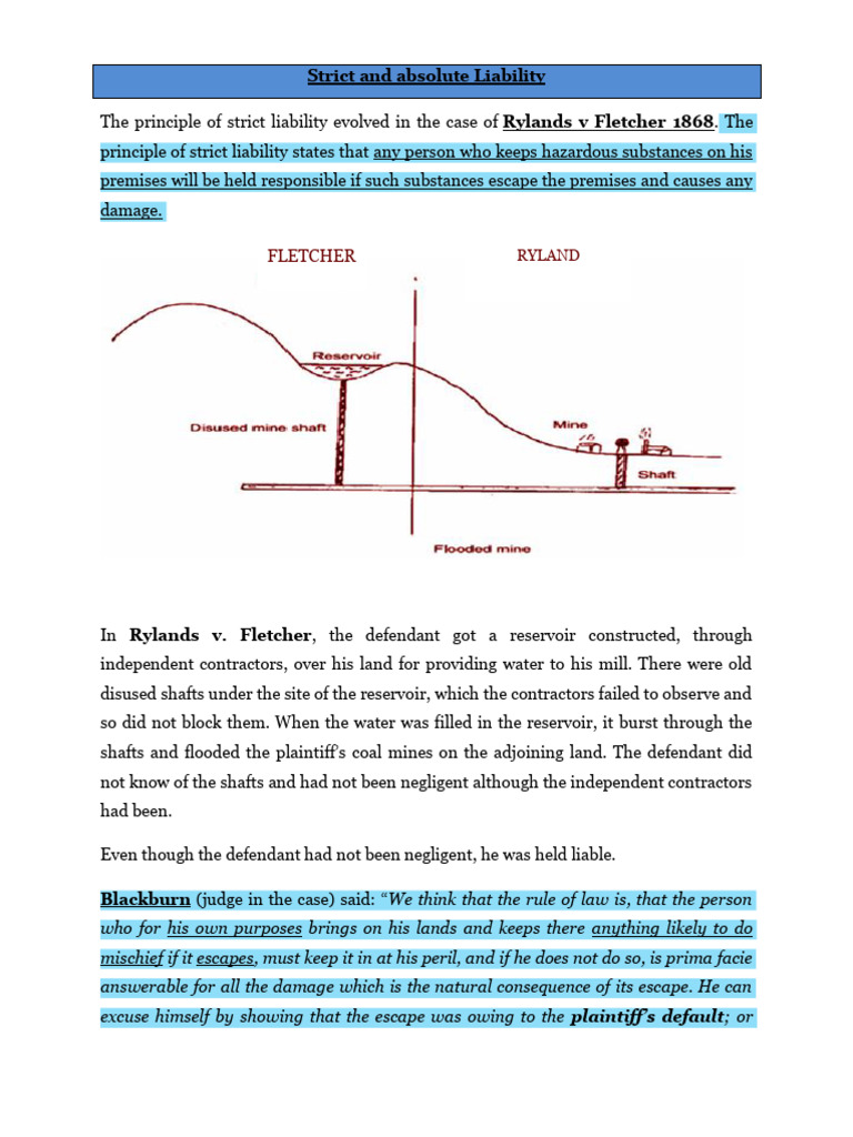 08 Strict and Absolute Liability 3 | PDF | Legal Liability | Strict ...