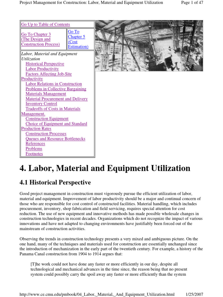 Construction Labor and Material Efficiency | PDF | Trade Union | Employment
