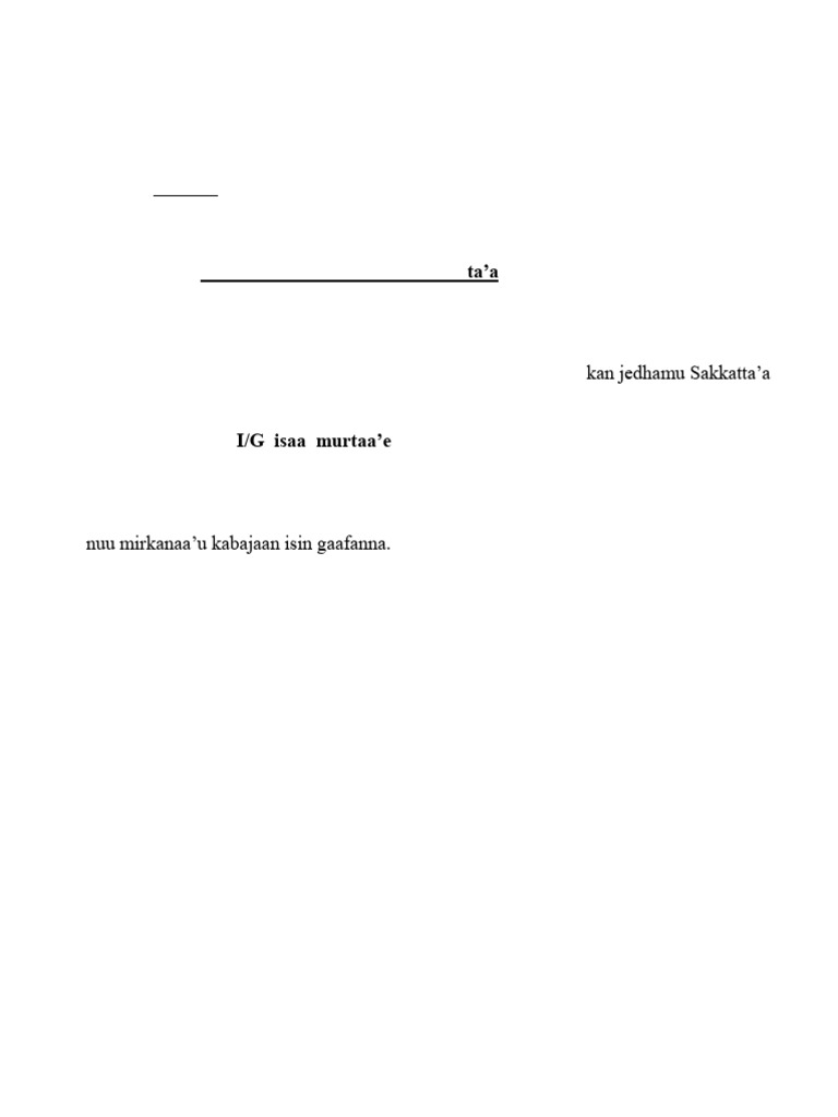 Waldaa MK TOR for Sigimo | PDF | Environmental Impact Assessment | Stream