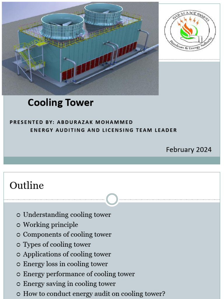 Cooling Tower | PDF | Heat Transfer | Water