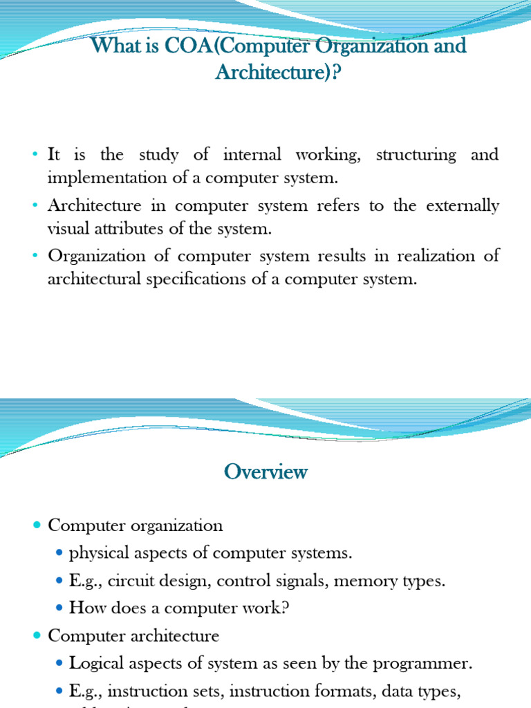 COA Introduction | PDF