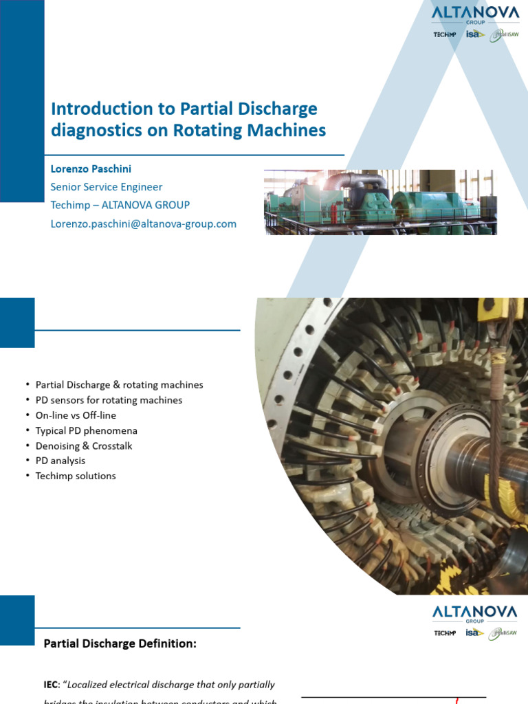 Introduction To Partial Discharge Diagnostics On Rotating Machines | PDF | Insulator ...