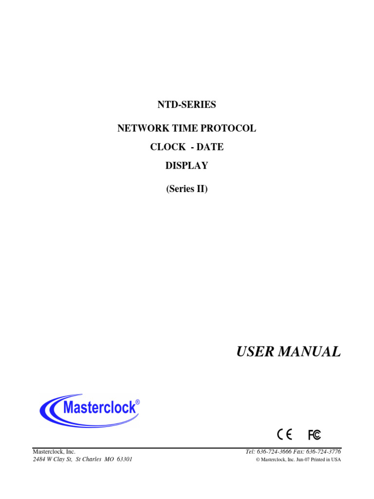 NTD Series User Manual | PDF | Computer Network | Ip Address