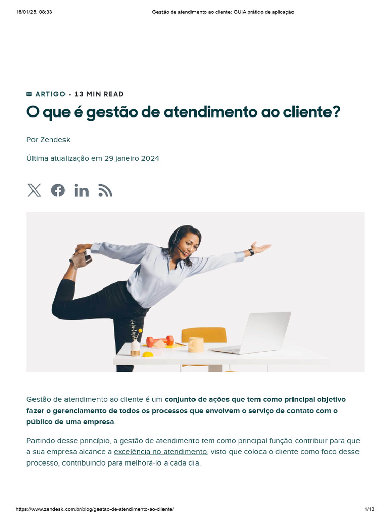 Gestão de Atendimento Ao Cliente - GUIA Prático de Aplicação | PDF ...