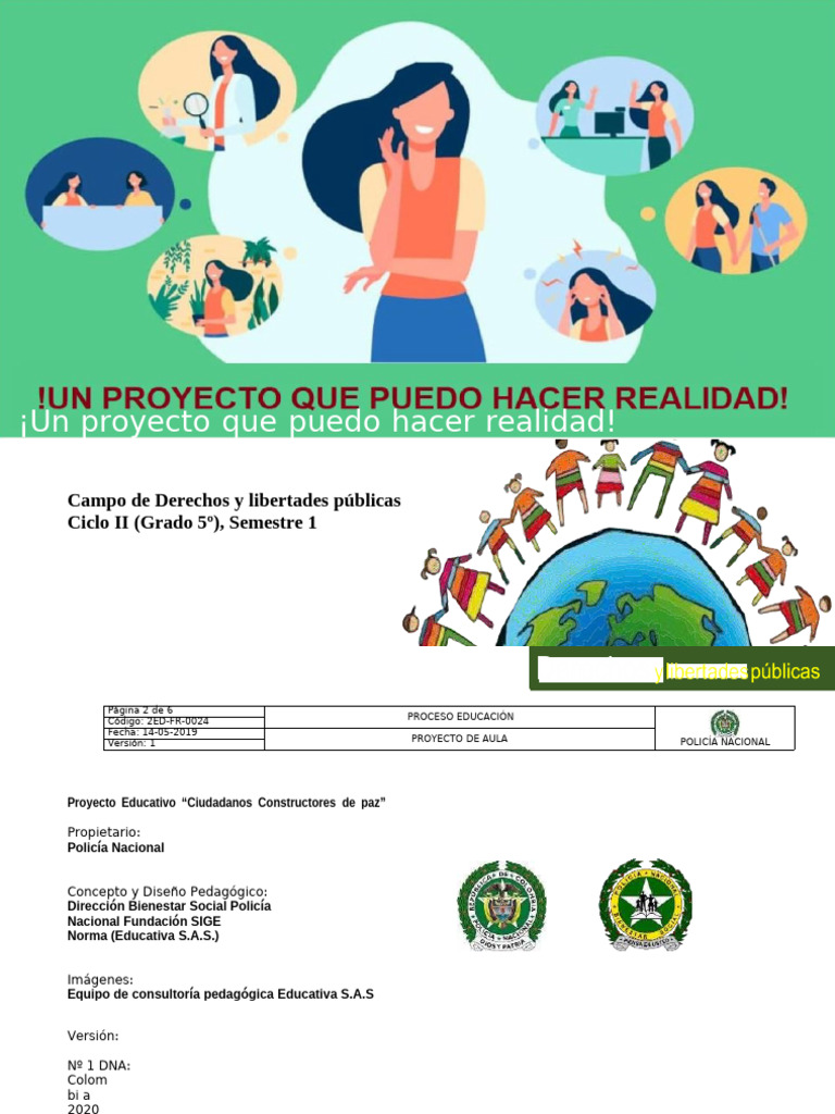 05-Proyecto (Grado Quinto) - ¡Un Proyecto Que Puedo Hacer Realidad! (Corregido) - 2023 | PDF ...