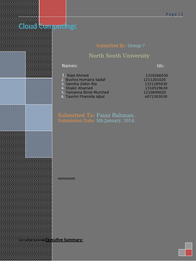 Project On Cloud Computing | PDF | Software As A Service | Cloud Computing