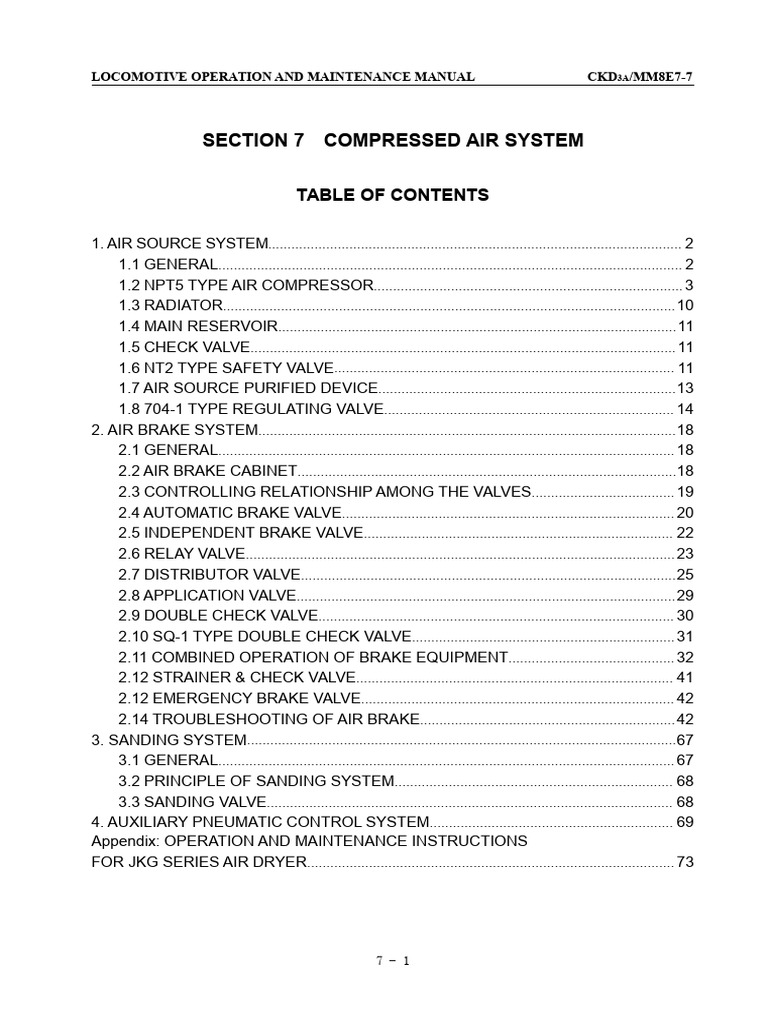 Compressed Air System | PDF | Valve | Piston