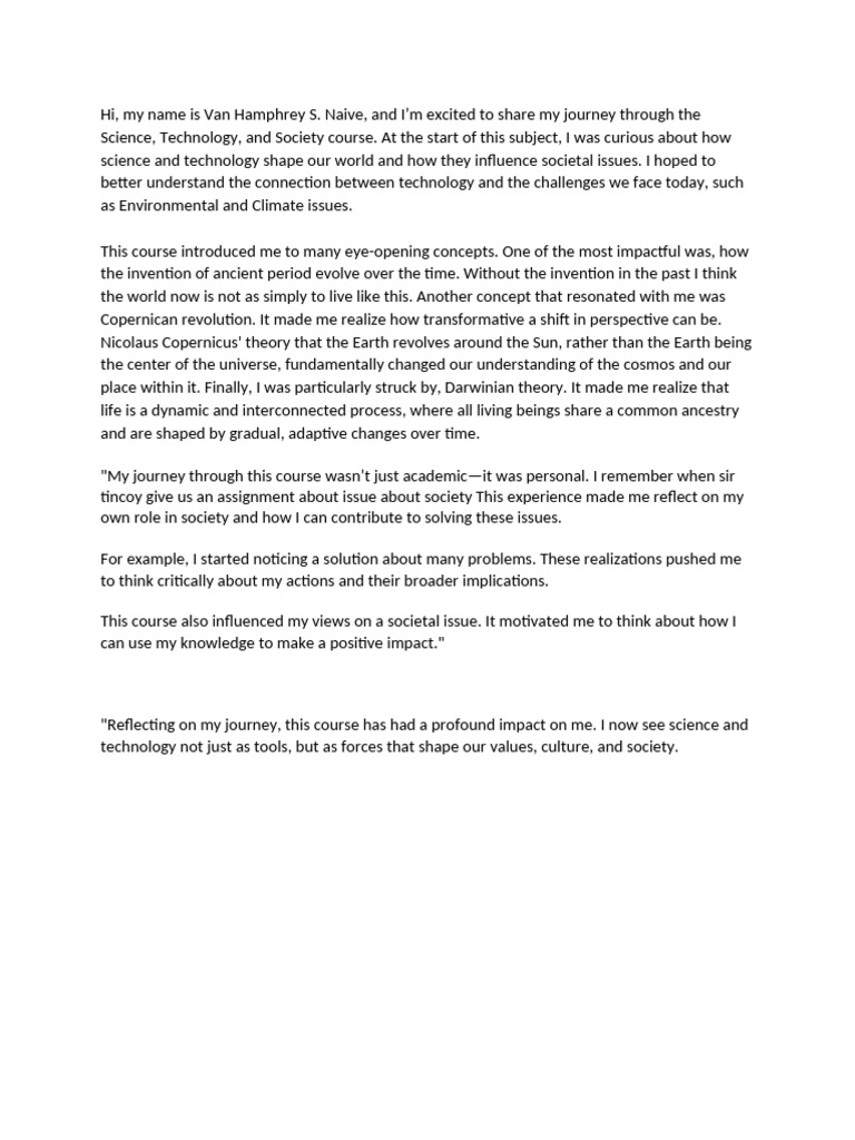 sts final activity | PDF