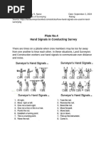 Surveying Hand Signals | PDF