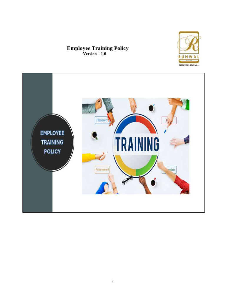 Employee Training Policy Overview | PDF | Occupational Safety And ...