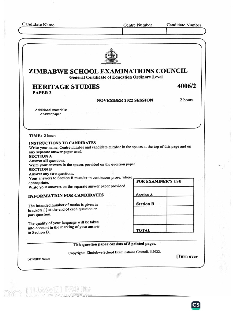 Heritage Studies P2 | PDF