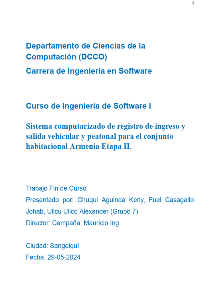 Perfil de Proyecto FINSW V3 | PDF | Software | Lenguaje de programación