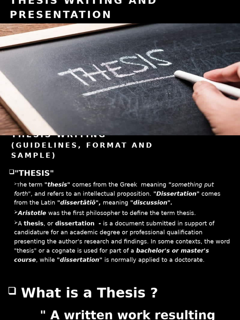 THESIS-WRITING-AND-PRESENTATION | PDF | Thesis | Apa Style