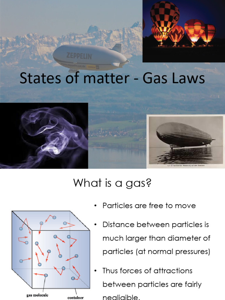 Chemistry Students' Guide to Gas Laws | PDF | Gases | Evaporation