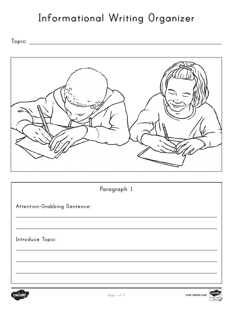 Informational Writing Organizer Guide | PDF
