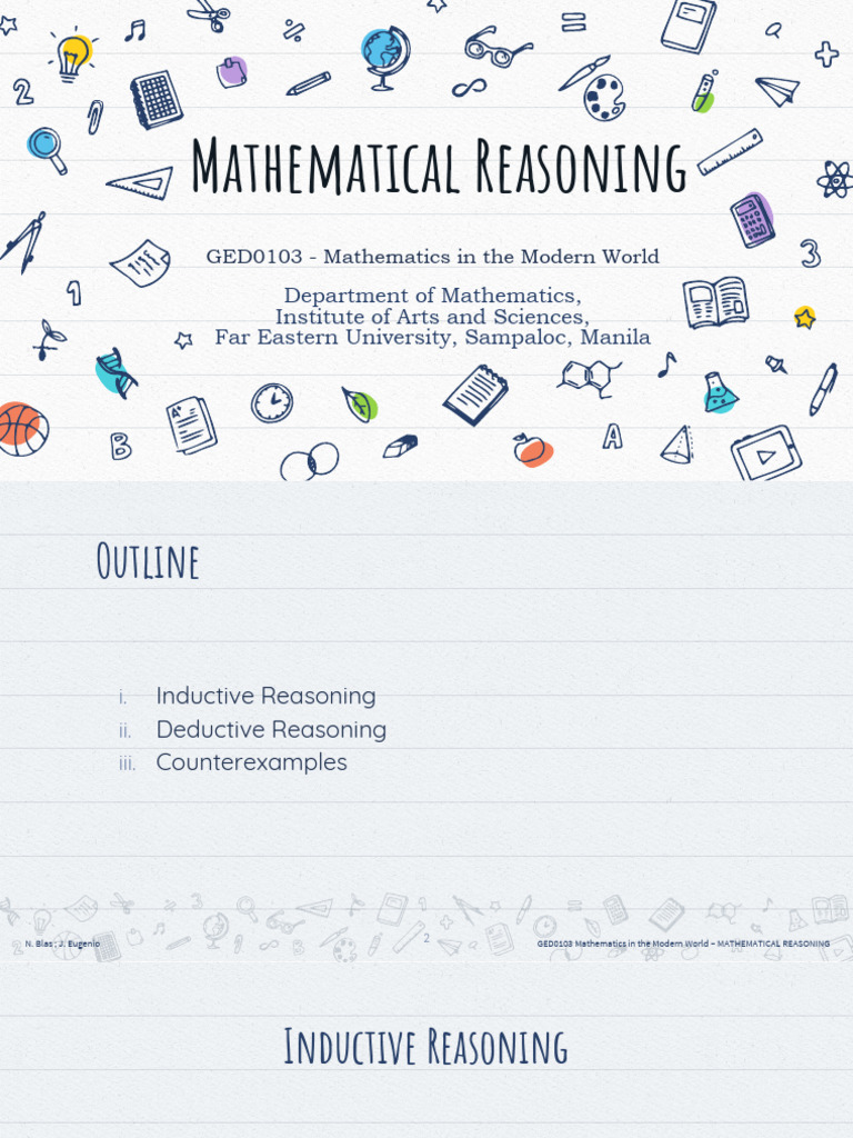 01-Mathematical Reasoning | PDF | Inductive Reasoning | Argument