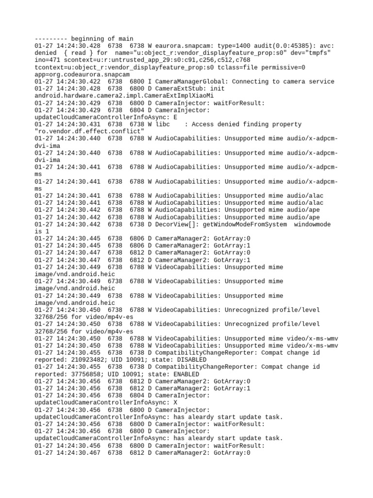 Log Cat 1737962670362 | PDF | Computer Programming | Software Engineering