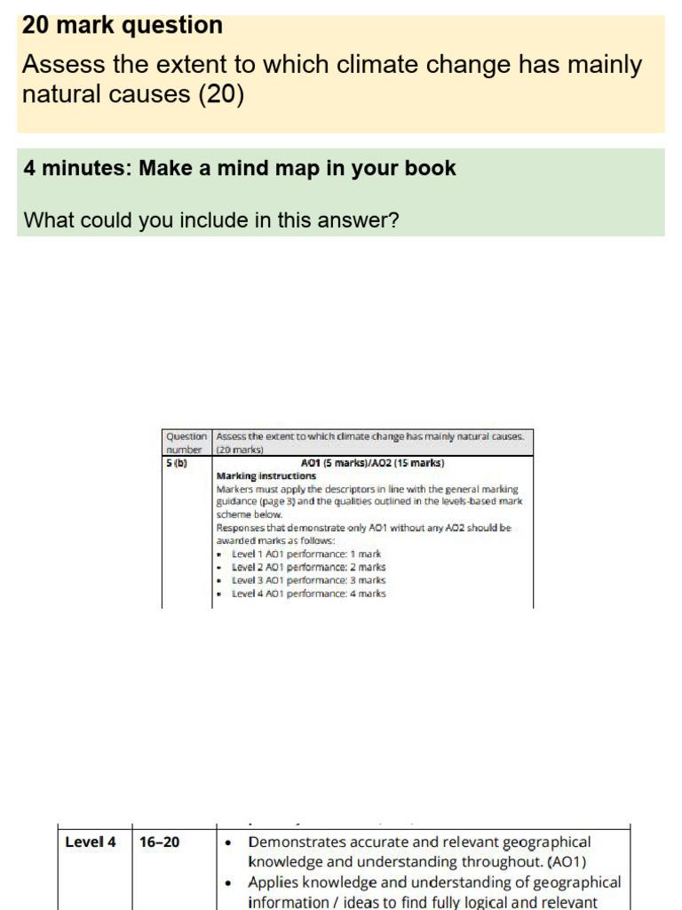 20 mark question prep | PDF | Essays | Argument