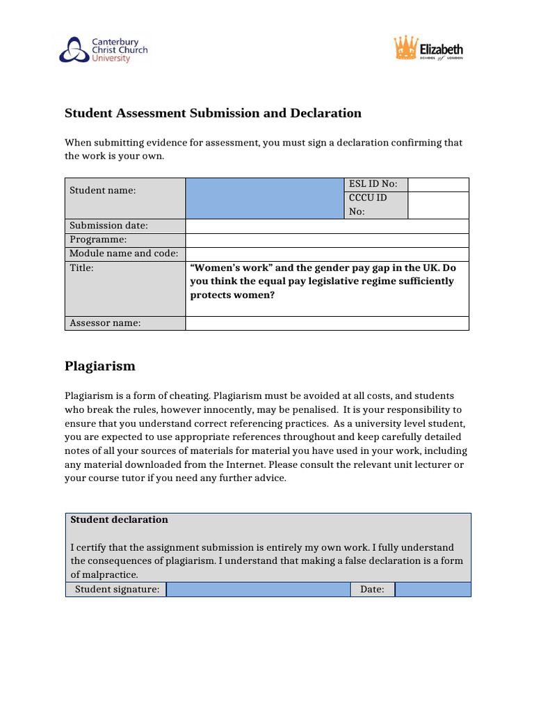Contemporary Issues in Law A2 | PDF | Gender Pay Gap | Gender Inequality