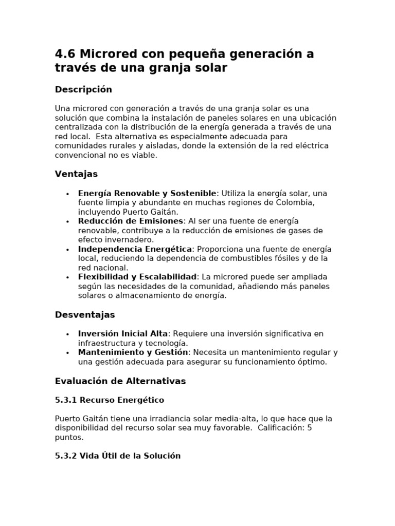 Microred | PDF | Energía solar | Energía renovable