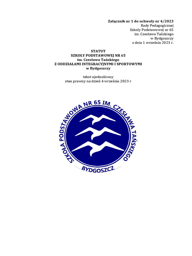 Statut SP65 1 09 2023 | PDF