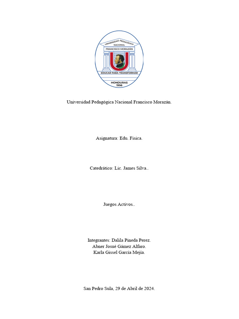 INFORME EXPO 002 EDU FIS. | PDF