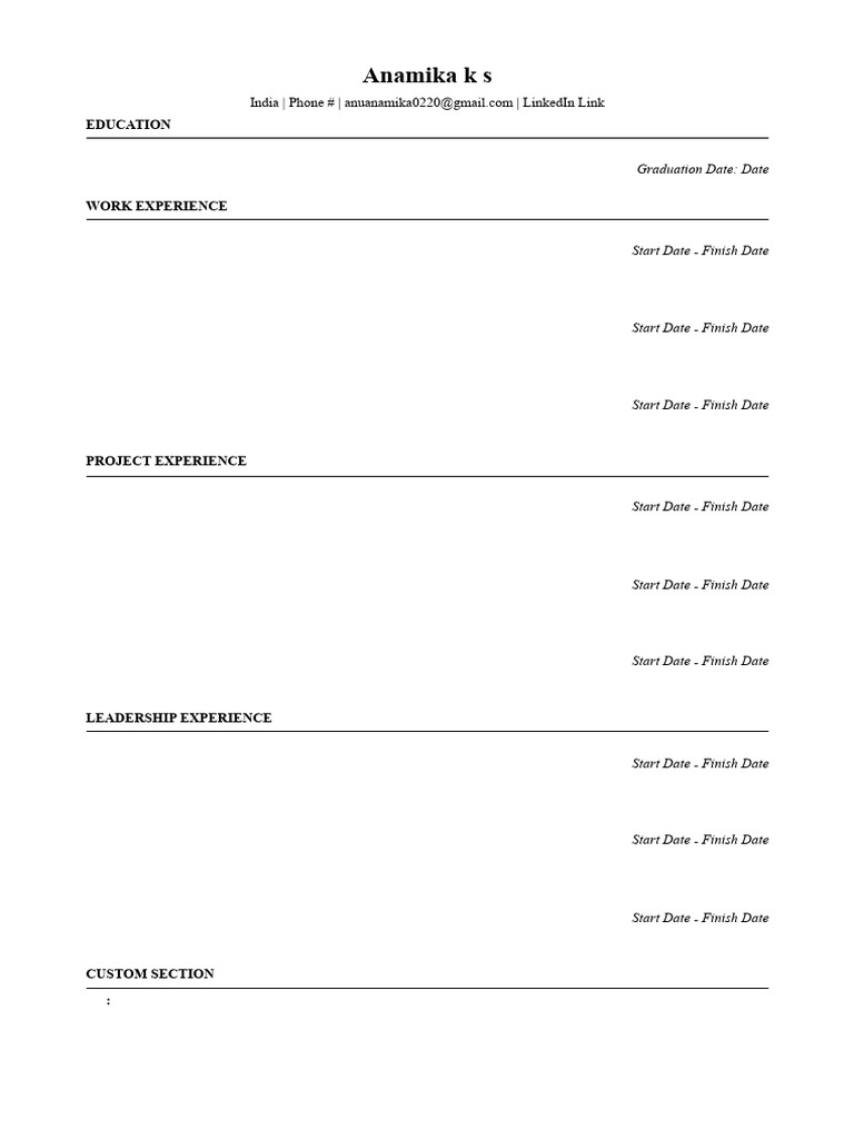 Anamika K S: Education | PDF