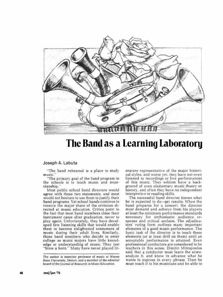 Music Educators Journal-1976-Labuta-48-52 | PDF | Conducting | Curriculum