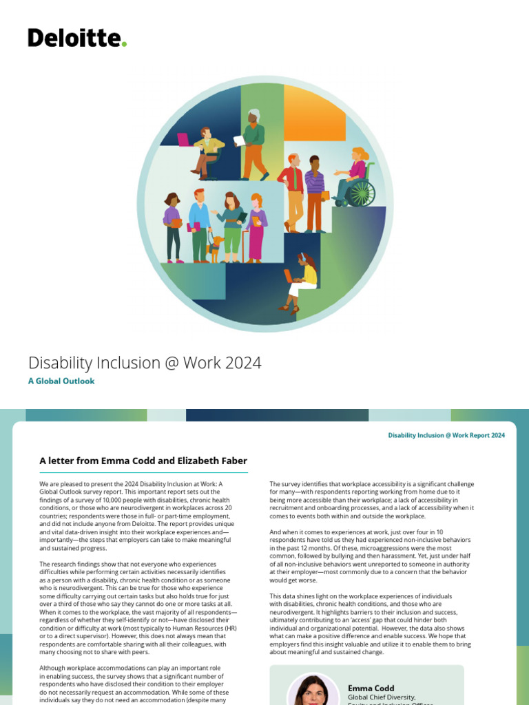 Deloitte 2024 Disability Inclusion Insights | PDF | Disability ...