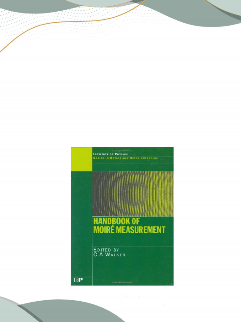 (Ebook) Handbook of Moire Measurement by C.A. Walker ISBN 9780750305228 ...