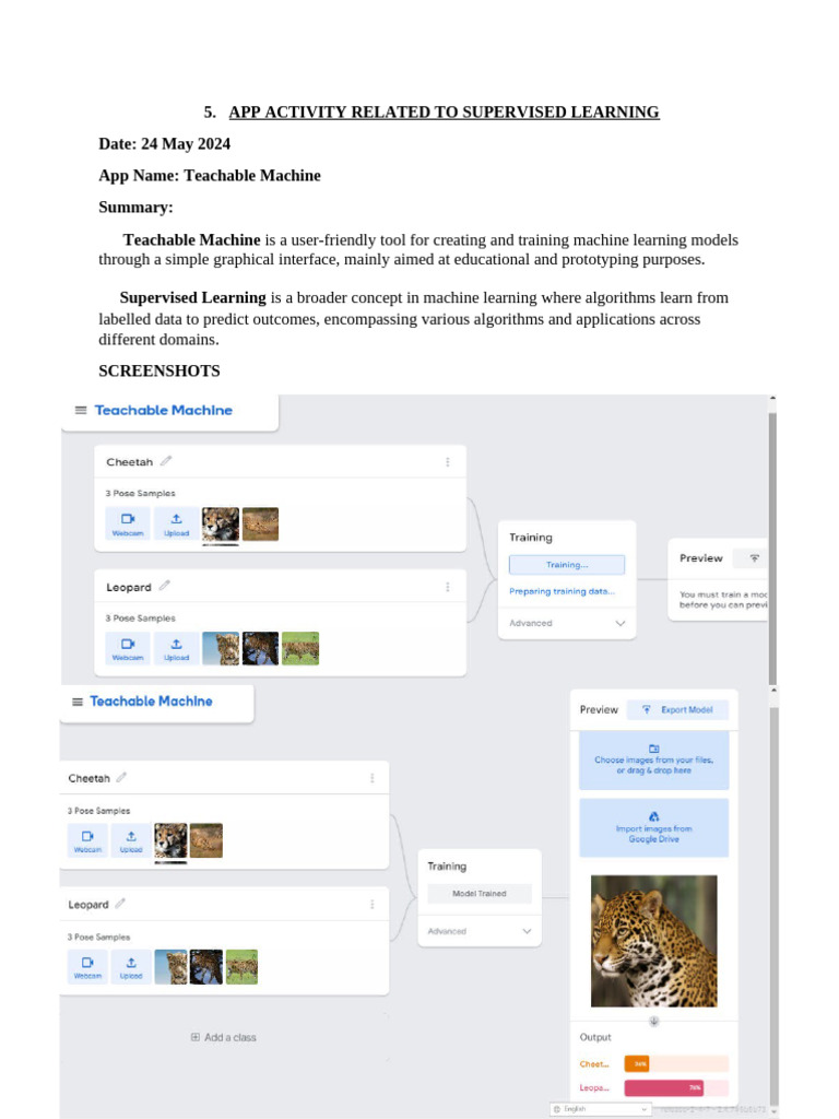 App Activity Related To Supervised Learning | PDF