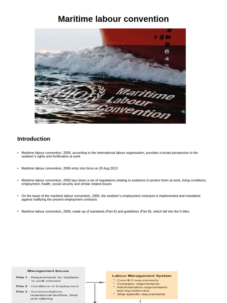 Maritime Labour Convention Overview | PDF | Labour Law | Wage
