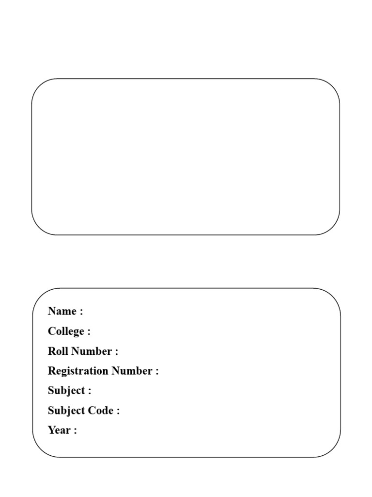 Practical Name Cover | PDF
