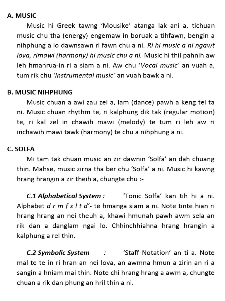 Tonic Solfa Zirna | PDF | Scale (Music) | Melody