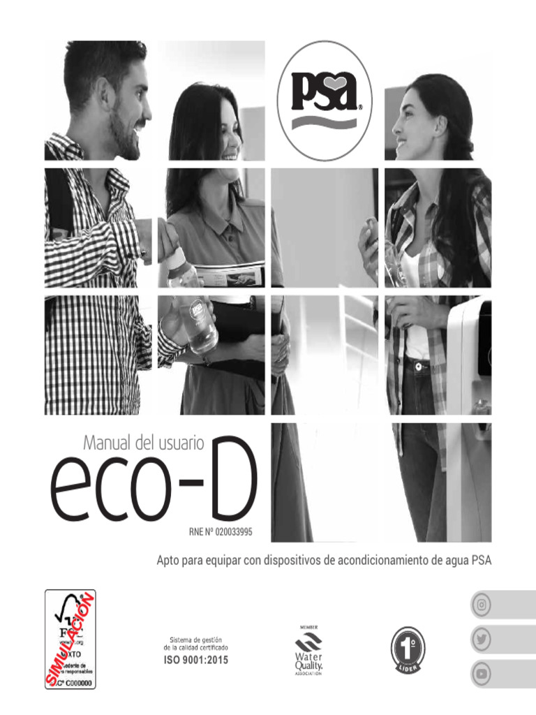 Manual Web EcoD | PDF | Agua | Tap (Válvula)