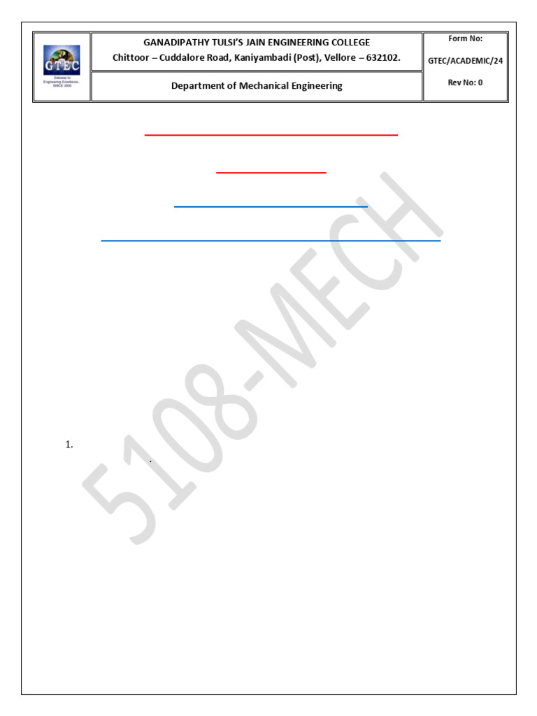 Foundation of Robotics ASSIGNMENT-II | PDF