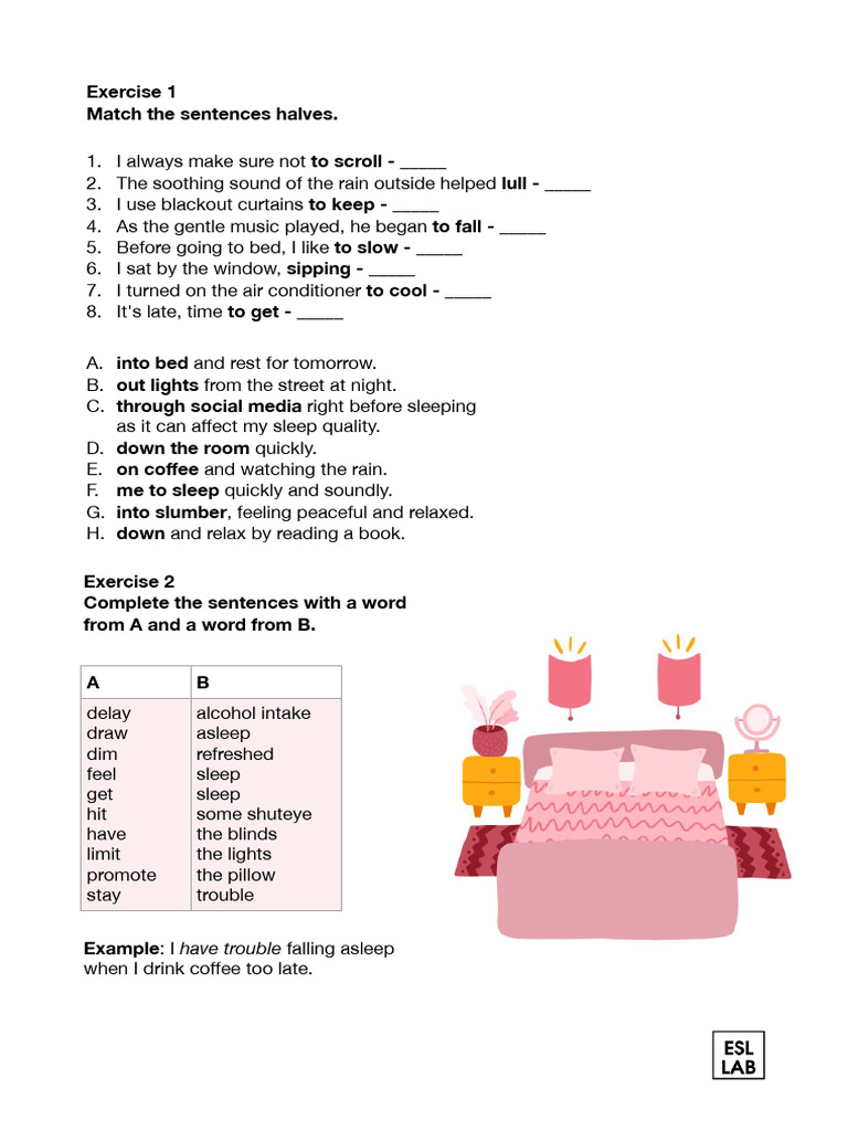 Bedtime-Routine Worksheet S | PDF | Sleep