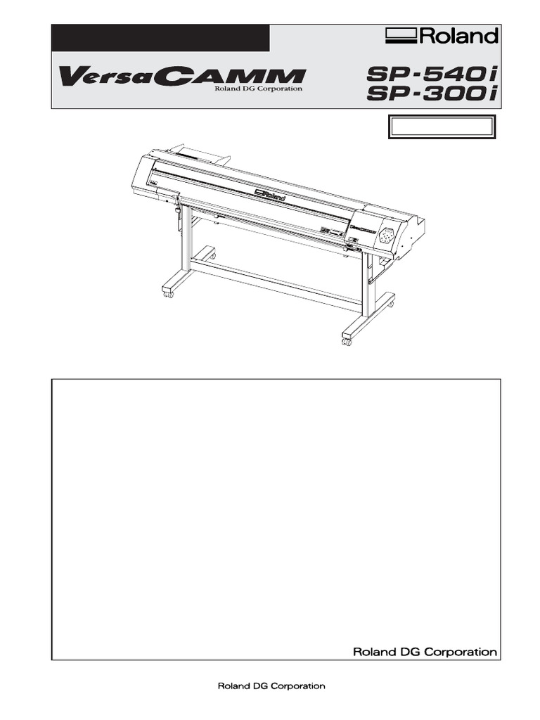 ROLAND SP-300i SP-540i Service Manual | PDF | Electrical Wiring