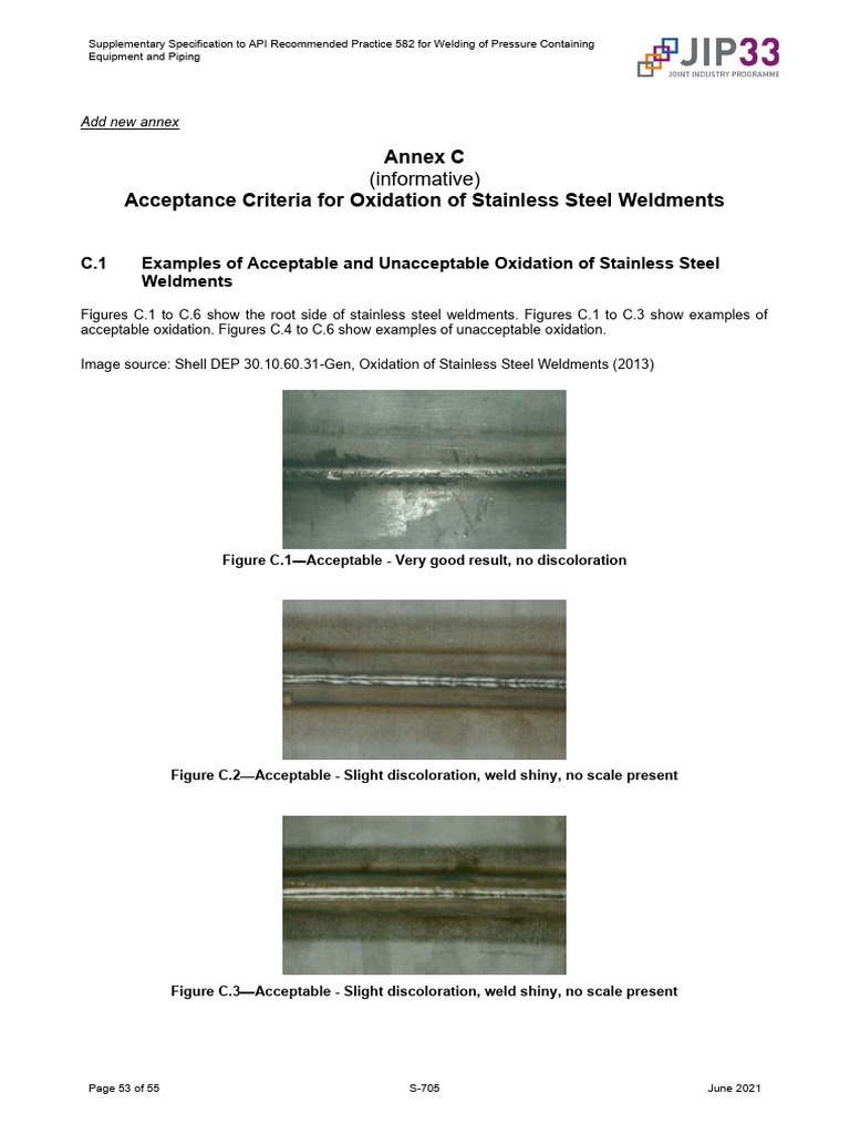 Acceptance Criteria for Stainless Steel Weldments | PDF