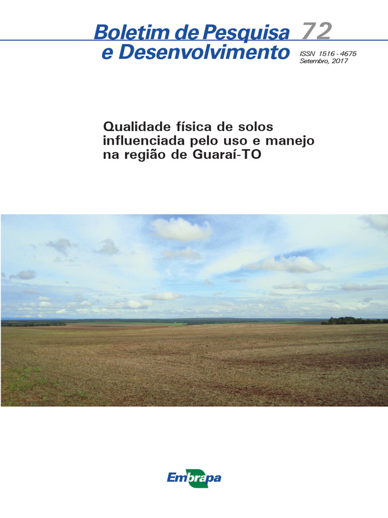 Qualidade Fisica Solos Guarai Filizola Et Al 2017 | PDF | Solo ...