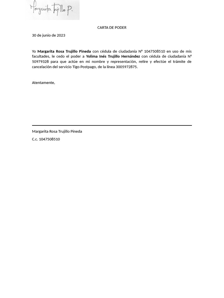Poder Con Firma | PDF